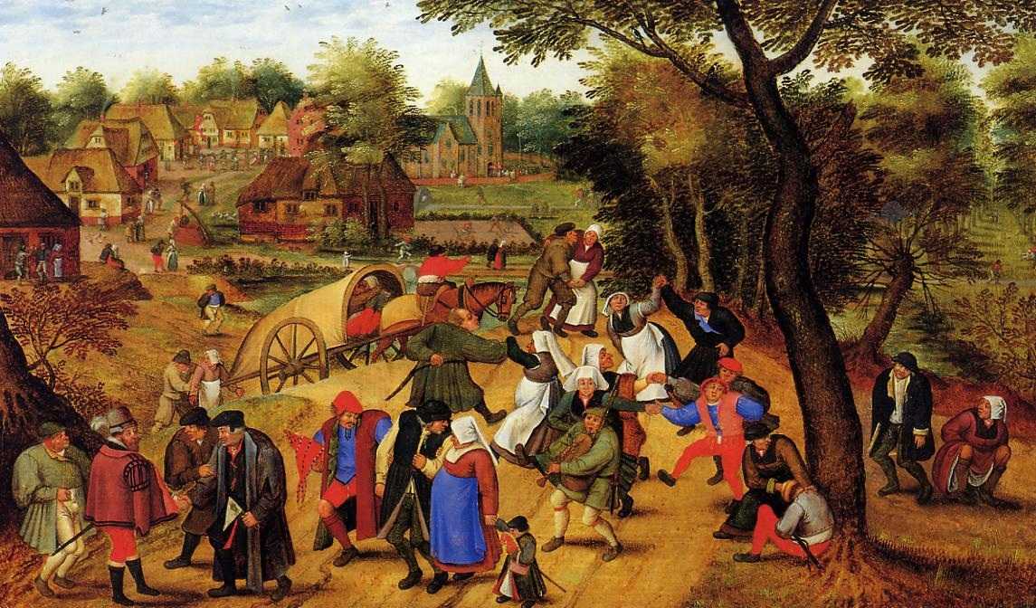 Paintings Reproductions The Return of the Fair, 1620 by Pieter Bruegel ...